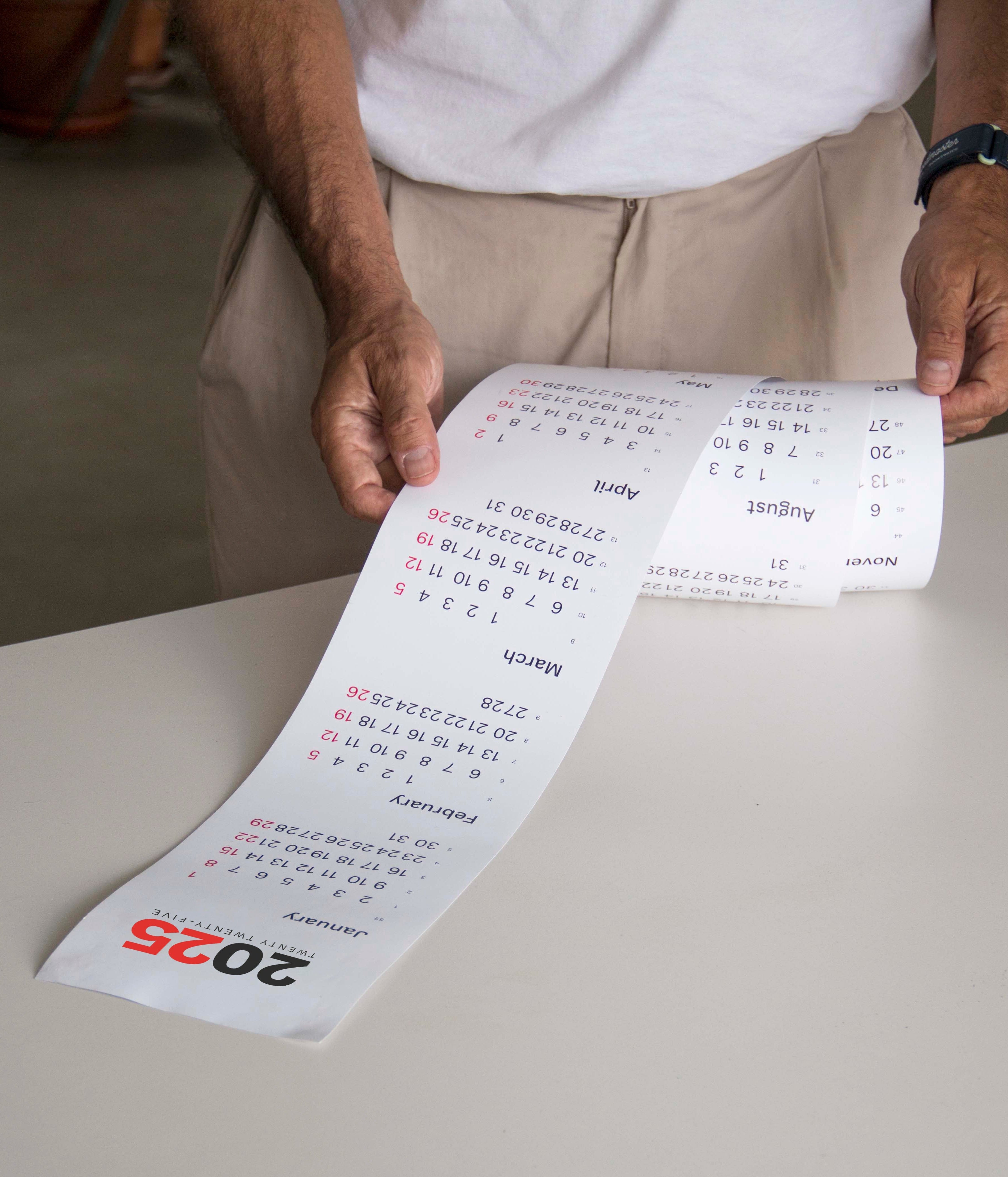 2025 Vertical Calendar | Minimal design | Best Calendar – OCTÀGON DESIGN