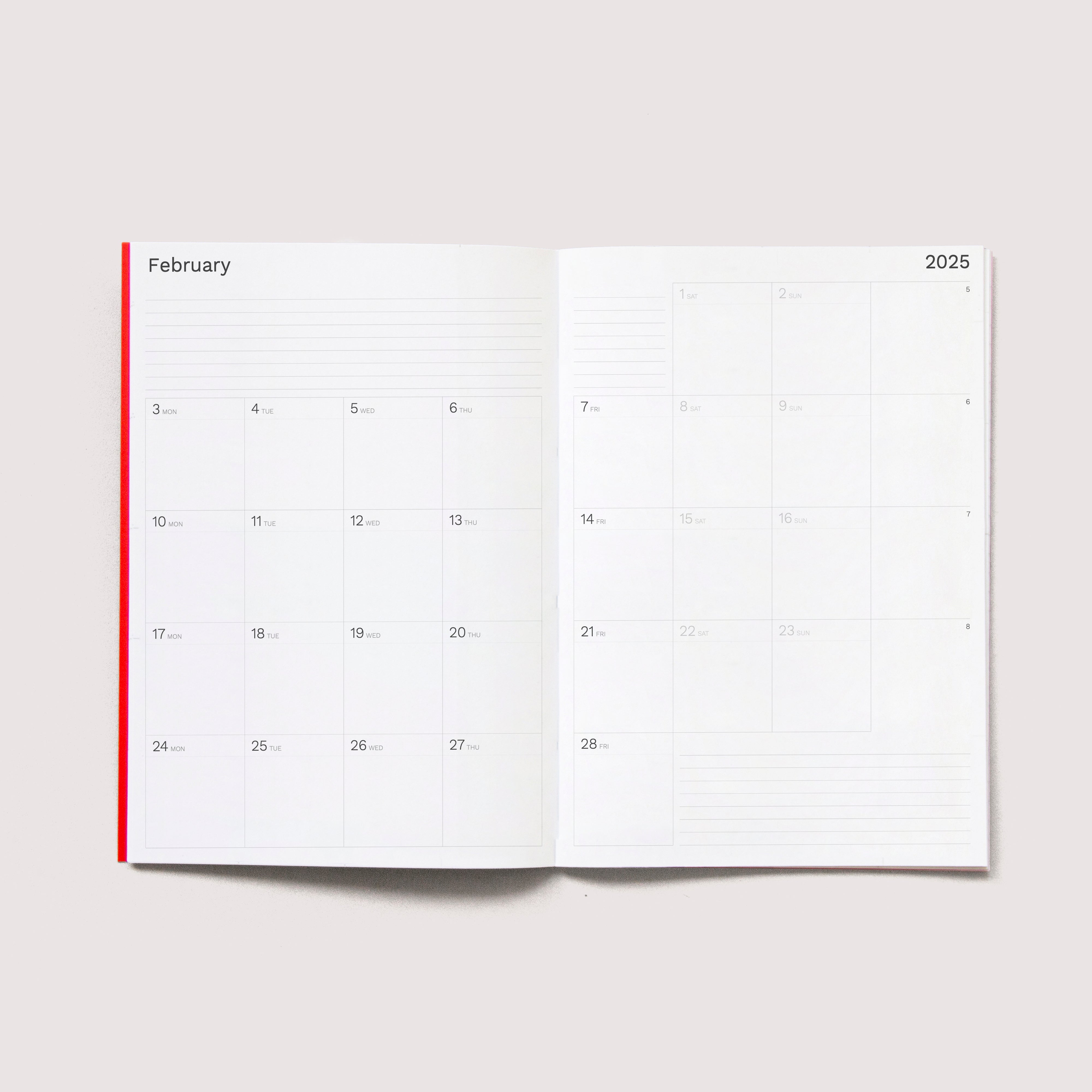 CUSTOM · 2026 Big Monthly Planner · Stapled binding · 36 pages · A4 si ...